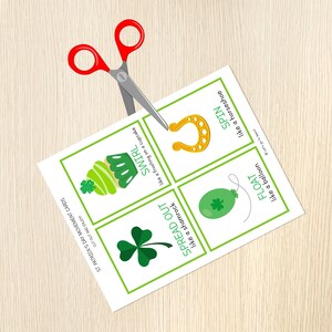 St. Patrick's Day Movement Cards, 20 Cards, Gross Motor Skills ...