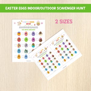Easter Egg Hunt Game - Indoor/outdoor Treasure Hunt - Easter Activity ...