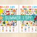 Summer I Spy, Seek and Find, Look and Find, 2 Printable Games, Party ...