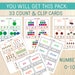 Number Words Clip Cards, Count and Clip Cards, Flashcards, Numbers 0-10 ...