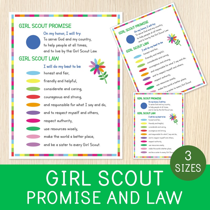 Girl Scout Law - Etsy