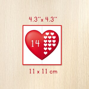 Numbers and Hearts Matching Game Numbers 1-20 Counting | Etsy