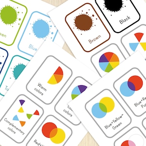 Color Flashcards, Color Cards, Toddler, Preschool, Kindergarten, Color ...