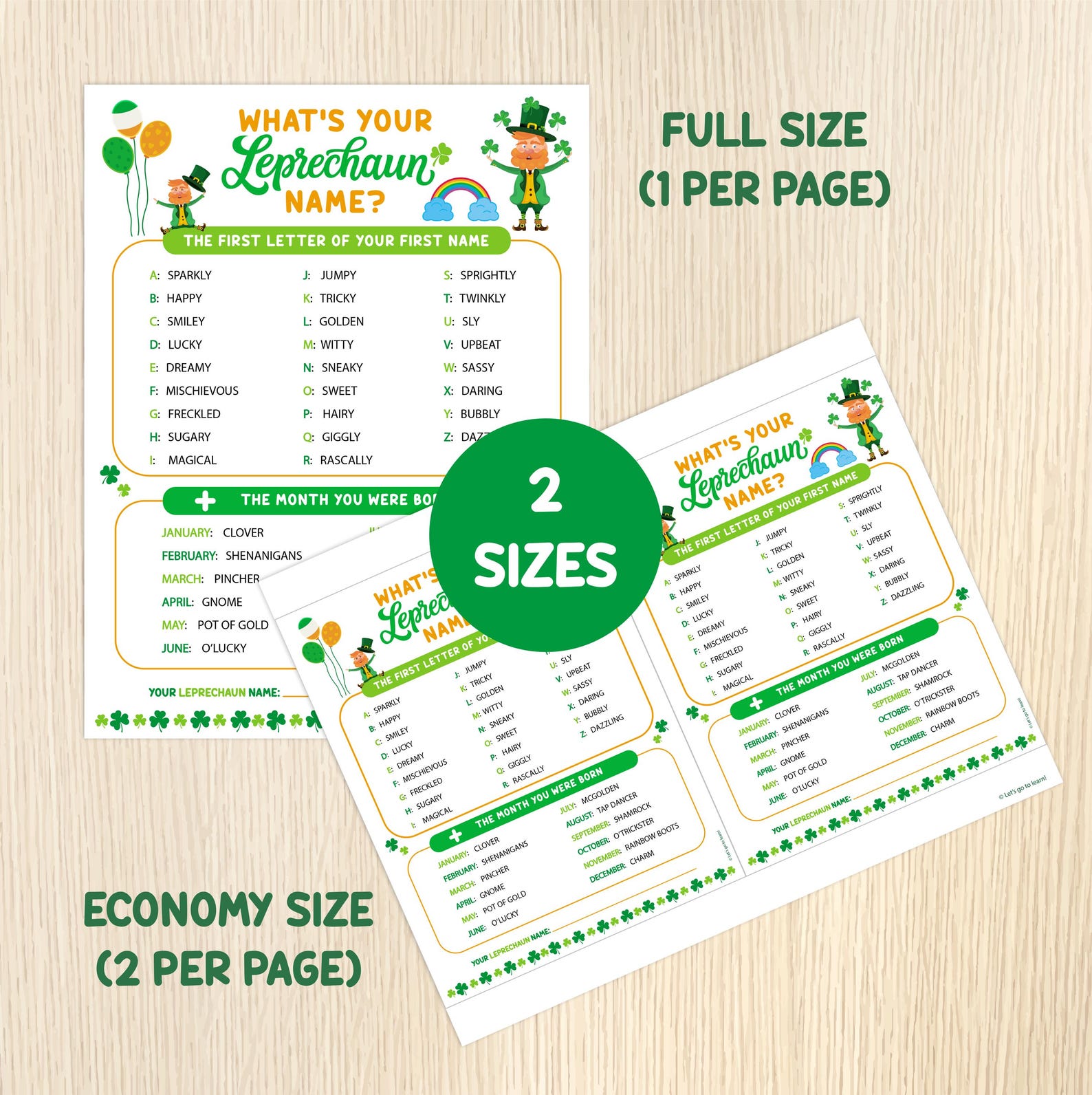What's Your Leprechaun Name Game - St. Patrick's Day Leprechaun Name ...