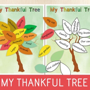 Thankful Tree - Gratitude Tree - DIY Thanksgiving Activity - Give ...