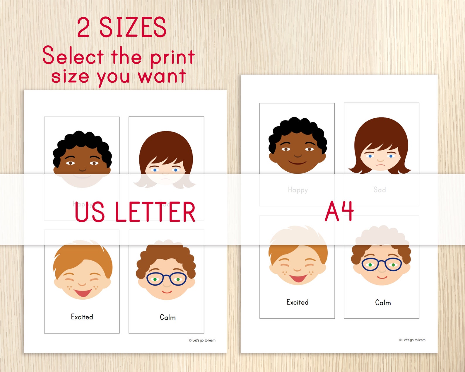 Emotions Flashcards and Blank Face Flashcards, 32 Cards, Feelings ...