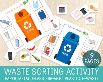 Waste Sorting Activity, Garbage Sorting, Trash, Rubbish, Recycling Game ...