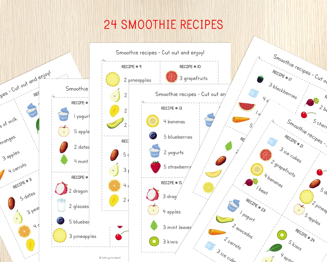 Make a Smoothie Game, Pretend Play, Dramatic Play for Kids, Cutting and ...