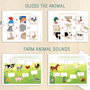 Farm Busy Book, Farm Animals, Toddler, Preschool, Kindergarten ...