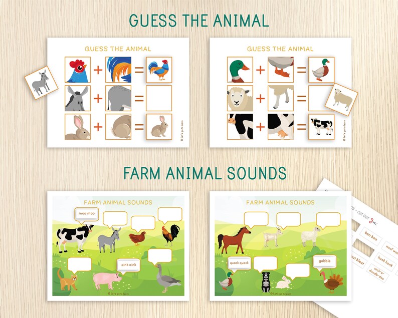 Farm Busy Book Farm Animals Toddler Preschool Kindergarten | Etsy