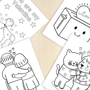 Valentine's Day Coloring Book for Kids, Coloring Pages, 1 Cover 46 ...