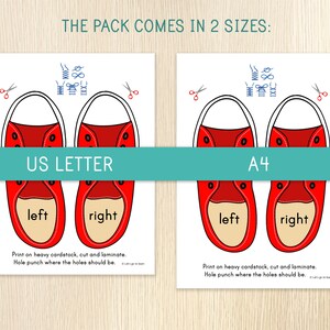 Shoe Lacing & Tying Practice - Shoelaces - Fine Motor Skills Activity ...