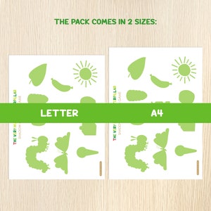 The Very Hungry Caterpillar Shadow Matching Activity, Toddler ...