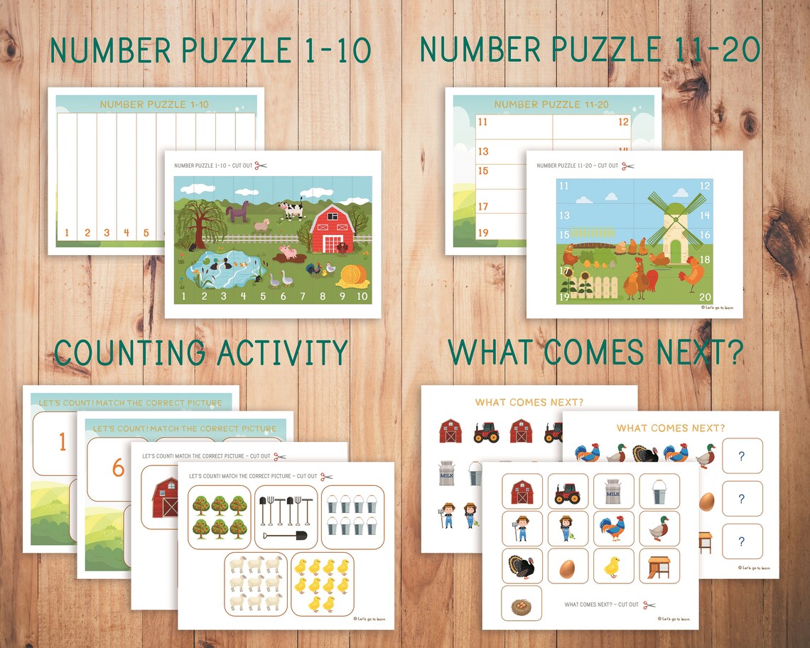 Farm Busy Book Farm Animals Toddler Preschool Kindergarten | Etsy