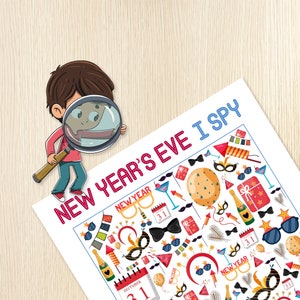 New Year's Eve I Spy Printable Games, End of the Year Games, Look and ...