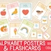 Alphabet Posters & Flashcards Toddler Preschool - Etsy
