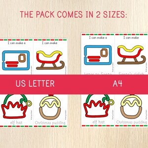 Christmas Playdough Mats, 40 Visual Cards, Play Doh, Toddler Activity ...