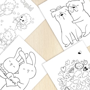 Valentine's Day Coloring Book for Kids, Coloring Pages, 1 Cover 46 ...