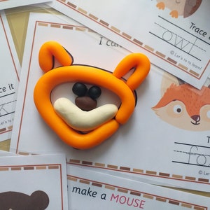 Forest Animals Playdough Mats, Play Dough Activities, Preschool ...