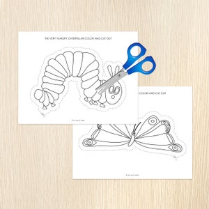 Hungry Caterpillar Cutting Practice Worksheets, Scissor Strips ...