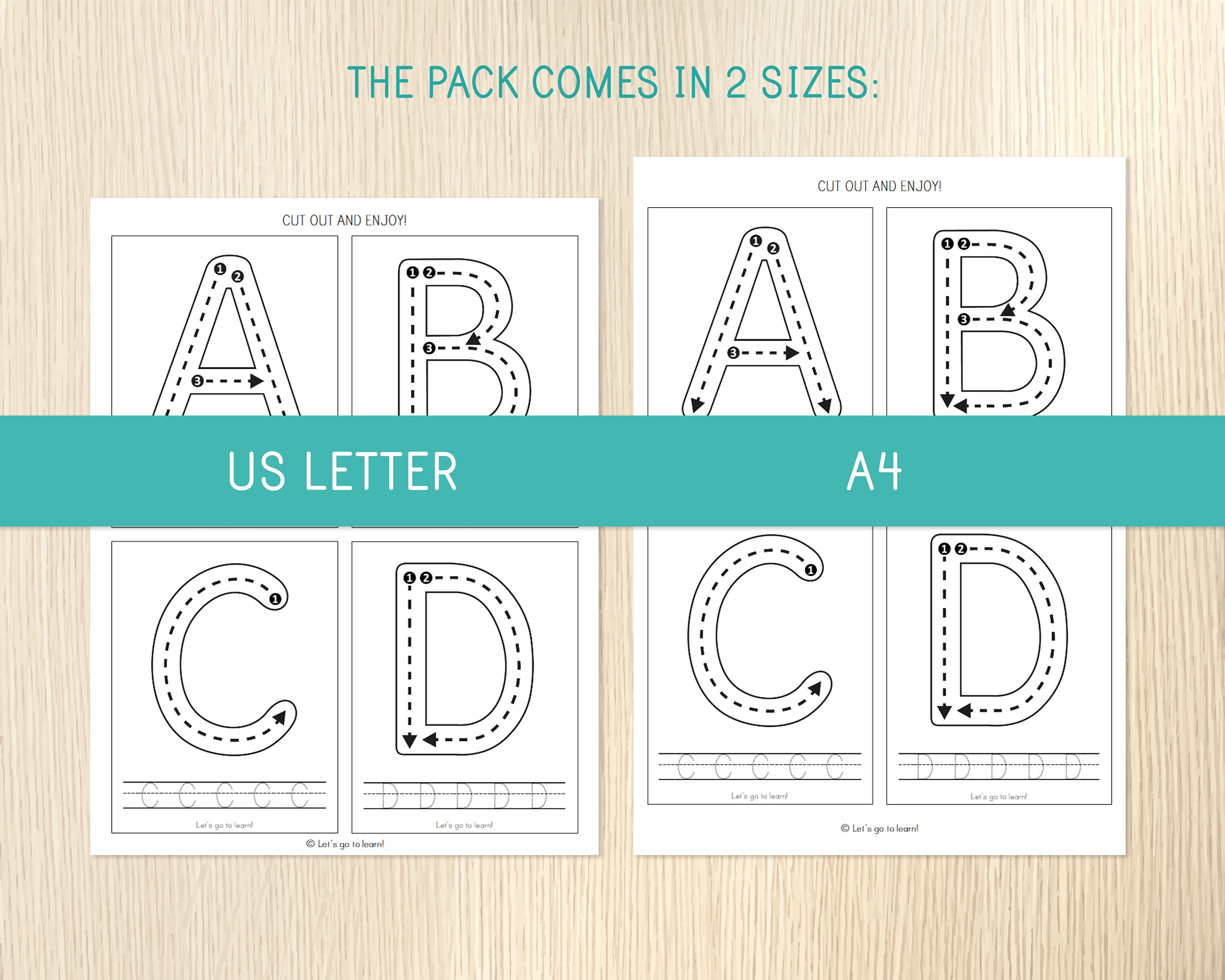 Letters Formation Flashcards, Alphabet Tracing Practice, Preschool ...