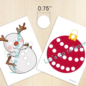 Christmas Do-a-dot Paintings, Toddler, Preschool Activity, Kindergarten ...