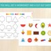 Shapes Matching Activity, Matching Game for Kids, Math Worksheet ...