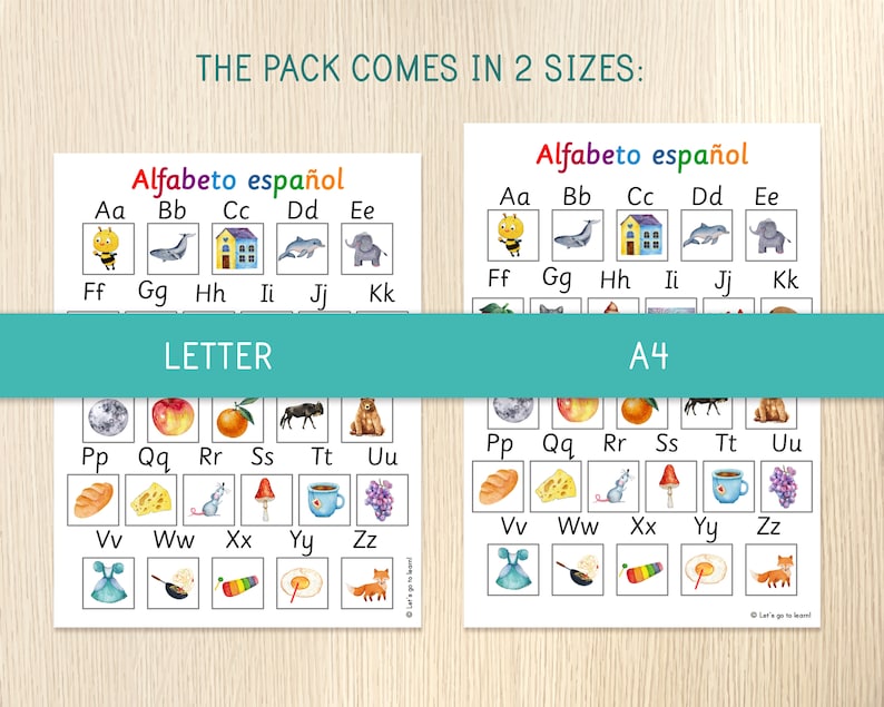 Spanish Alphabet Matching Activity - Beginning Sounds - Spanish ...