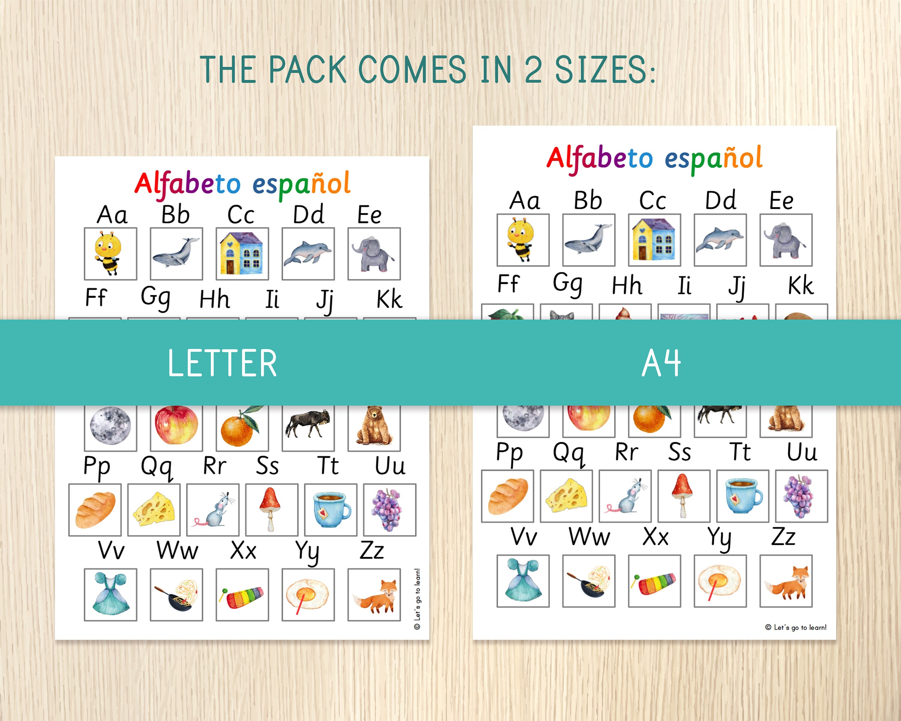 Spanish Alphabet Matching Activity Beginning Sounds Spanish | Etsy