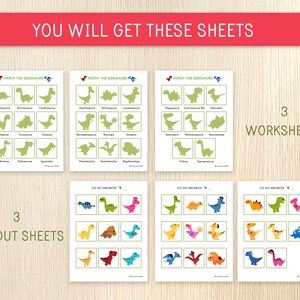 Dinosaur Shadow Matching Game - Toddler & Preschool Activity ...