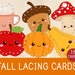 Fall Lacing Cards, Preschool Fine Motor Skill Activity, Fall Toddler ...