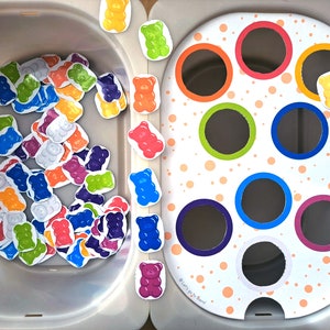 Color Sorting Activity Flisat Insert, Flisat Table Game, Trofast Bin ...