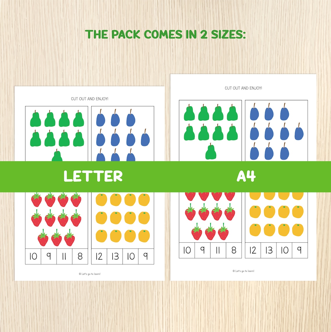 Hungry Caterpillar Count and Clip Cards, Numbers 1 to 20, Counting ...
