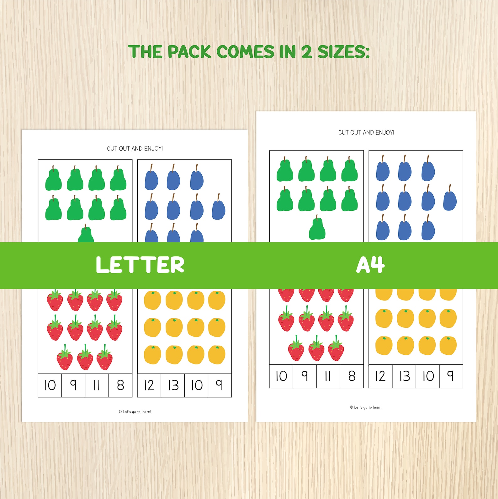 Hungry Caterpillar Count and Clip Cards, Numbers 1 to 20, Counting ...