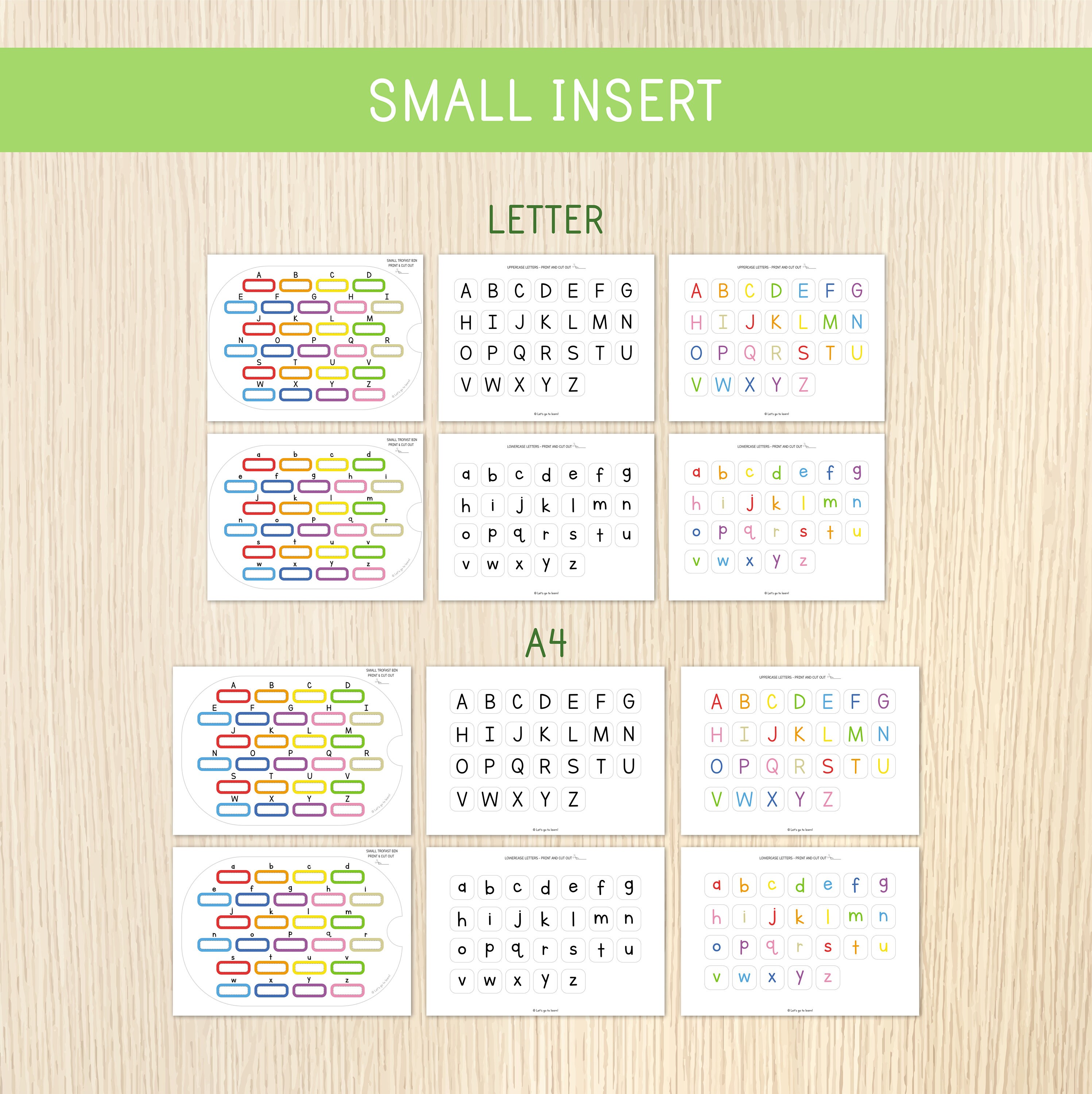 Letters Sorting Activity Flisat Insert, Flisat Table, Trofast Bin Lid ...