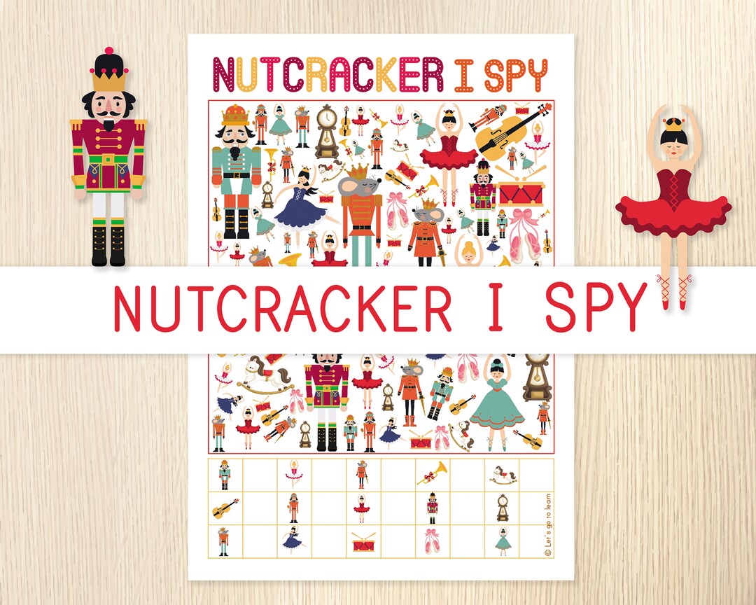 Nutcracker I Spy, Look and Find, Seek and Find, Christmas Game ...