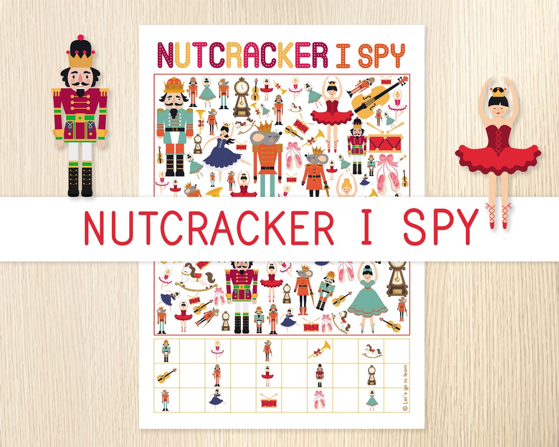 Nutcracker I Spy Look and Find Seek and Find Christmas - Etsy