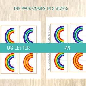 Rainbow Matching Games, 24 Puzzles, Toddler Activity, Preschool, Busy ...