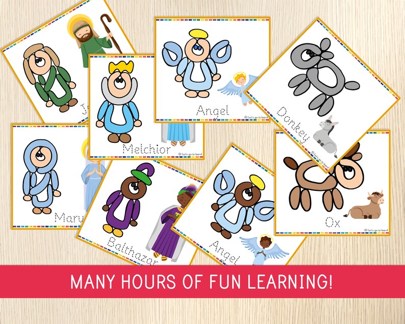 Nativity Playdough Mats, Christmas Characters, Play Doh Activity ...