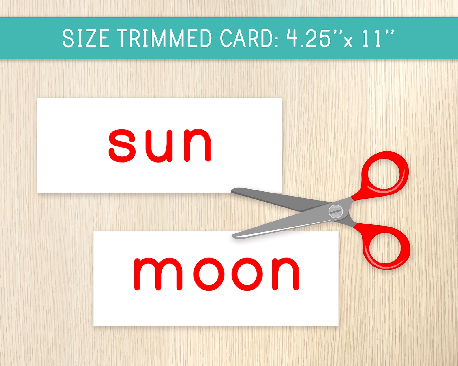 Red Word Cards, Glenn Doman Teach Your Baby to Read Program, 302 Single ...