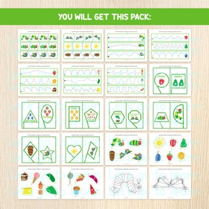 Hungry Caterpillar Cutting Practice Worksheets, Scissor Strips ...