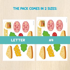 Food Cut and Glue Worksheets - Fast Food Activity - Preschool ...