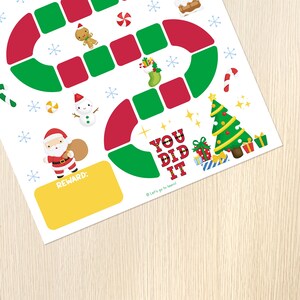Christmas Reward Chart - Cute Santa Sticker Chart - Toddler, Preschool ...