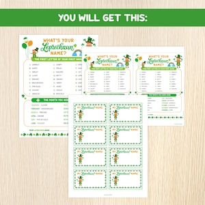 What's Your Leprechaun Name Game - St. Patrick's Day Leprechaun Name ...