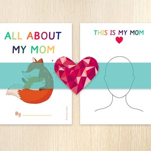 All About My Mom Book, Mother's Day Gift, Birthday, Present for Mom ...