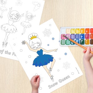 Nutcracker Themed Coloring Pages, Kids Christmas Coloring Sheets ...