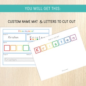 Custom Name Tracing Builder, I Can Spell My Name, Tracing Activity ...