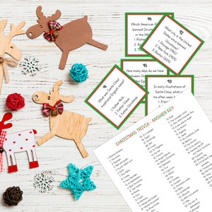 Christmas Trivia Game, 100 Question Cards, Christmas Party Games ...
