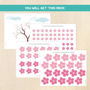 Cherry Blossom Tree Craft for Kids, Cut & Paste Activity, Spring Craft ...