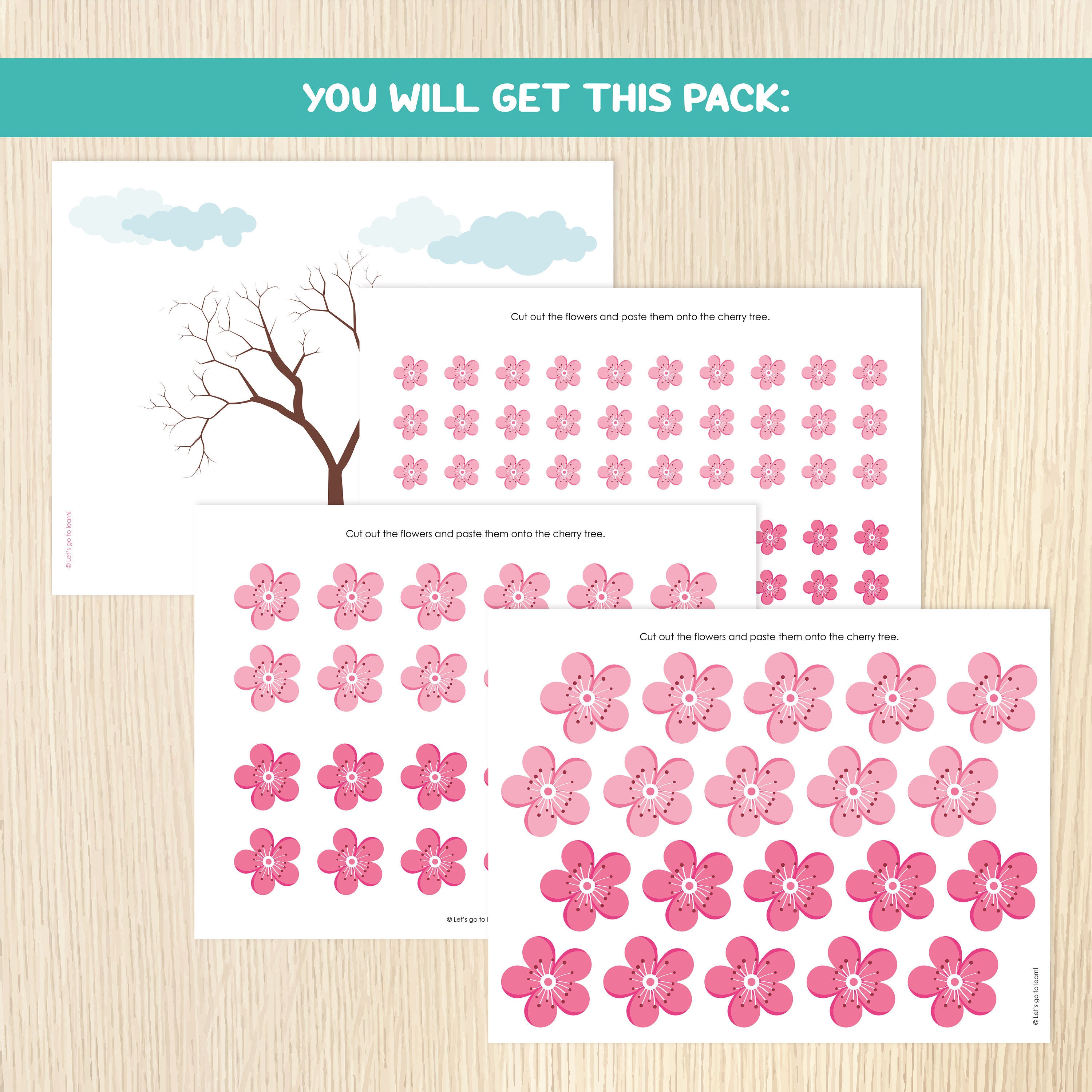 Spring Craft for Kids - Cherry Blossom Tree Craft - Cut & Paste ...